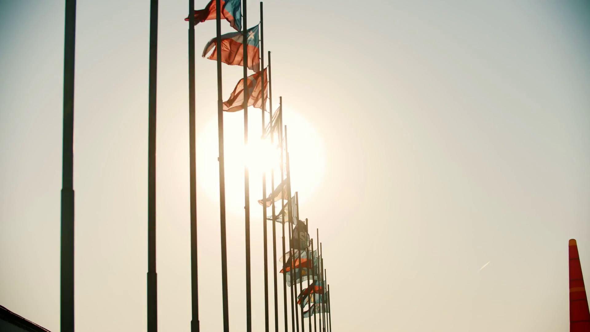 Flags Of World Countries Blowing In Wind On Stock Footage SBV-337775089 ...