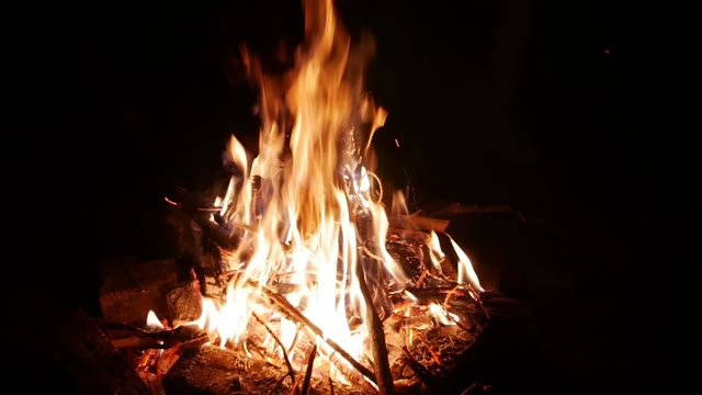 Camp Fire Loop Stock Footage: Royalty-Free Video Clips - Storyblocks