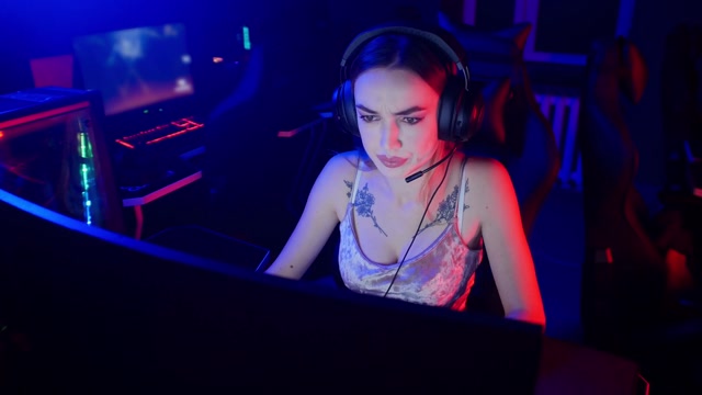 Streamer Girl Stock Footage: Royalty-Free Video Clips - Storyblocks