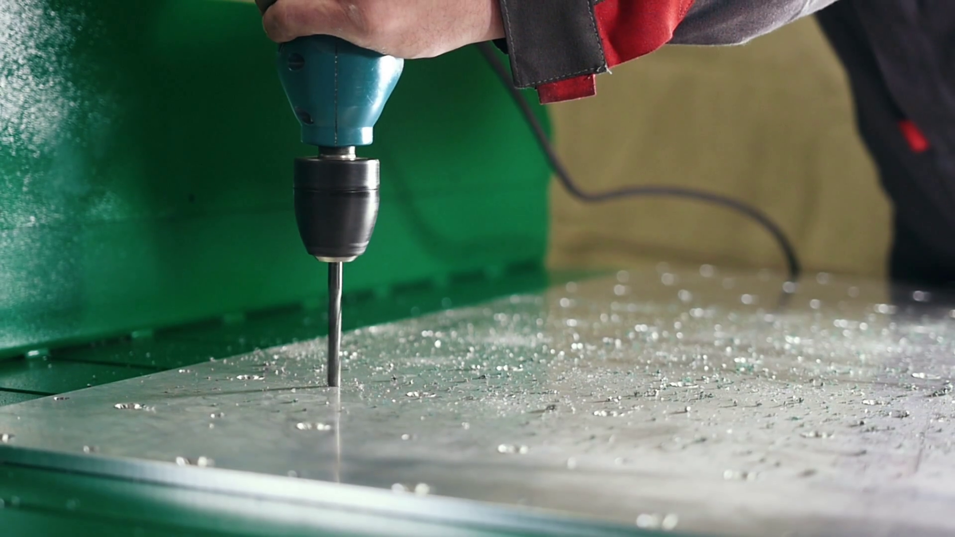Industrial Drilling Machine - Drills Metal Stock Footage SBV-321694755 ...