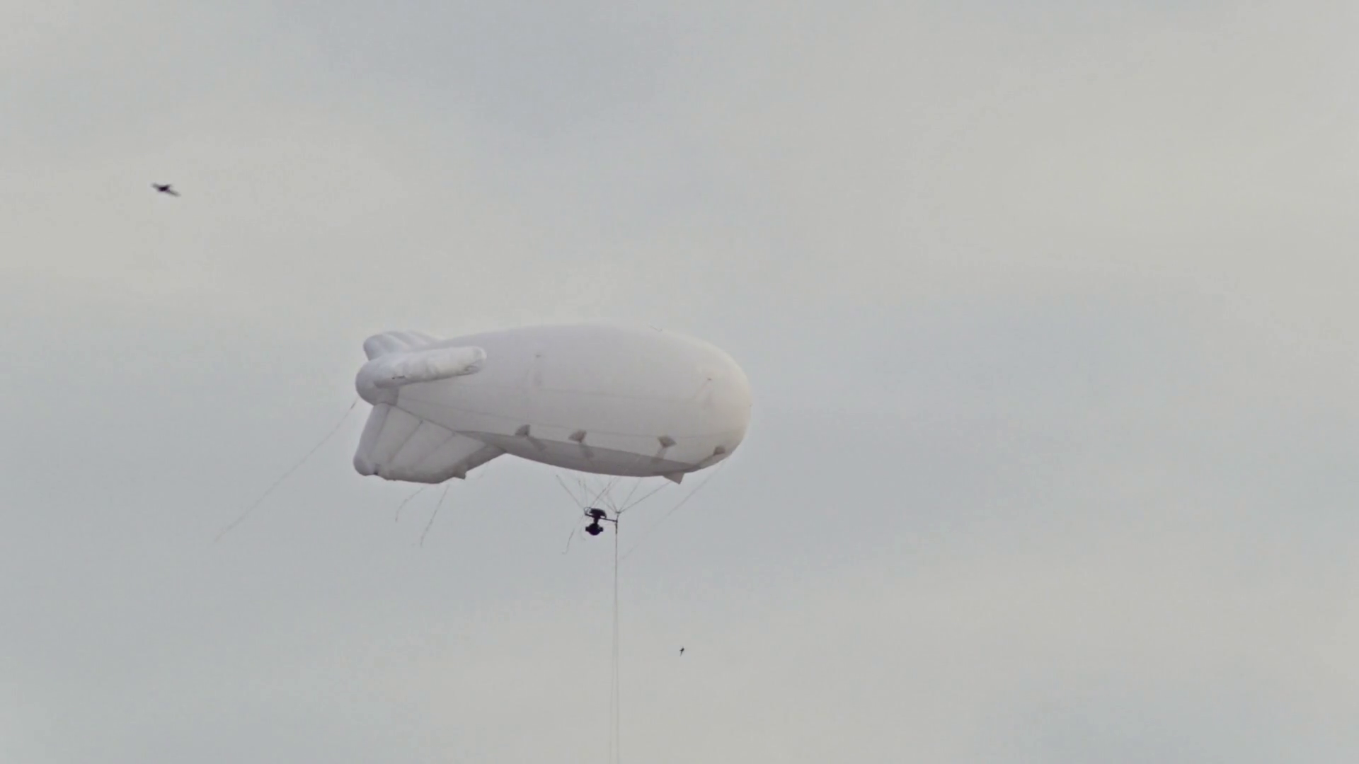 Military Air Balloon Surveillance Over City Stock Footage SBV-315514361 ...