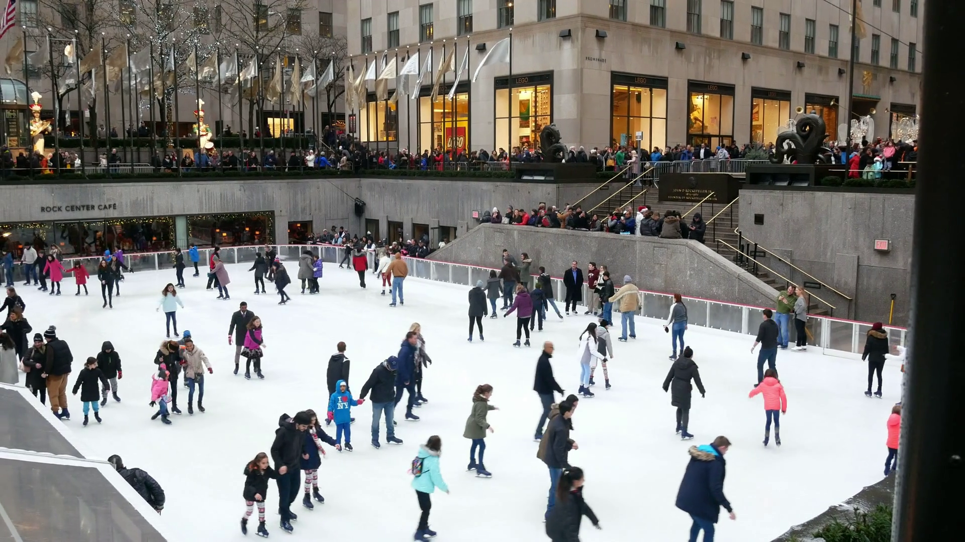 New York City Usa December 2017: Rockefeller Stock Footage SBV ...
