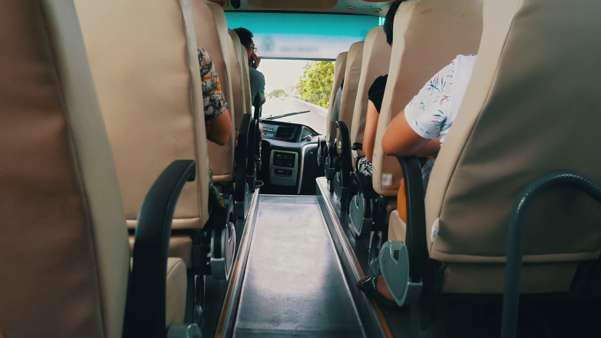 People Sitting In Tourist Bus Riding Stock Footage SBV-337719959 ...