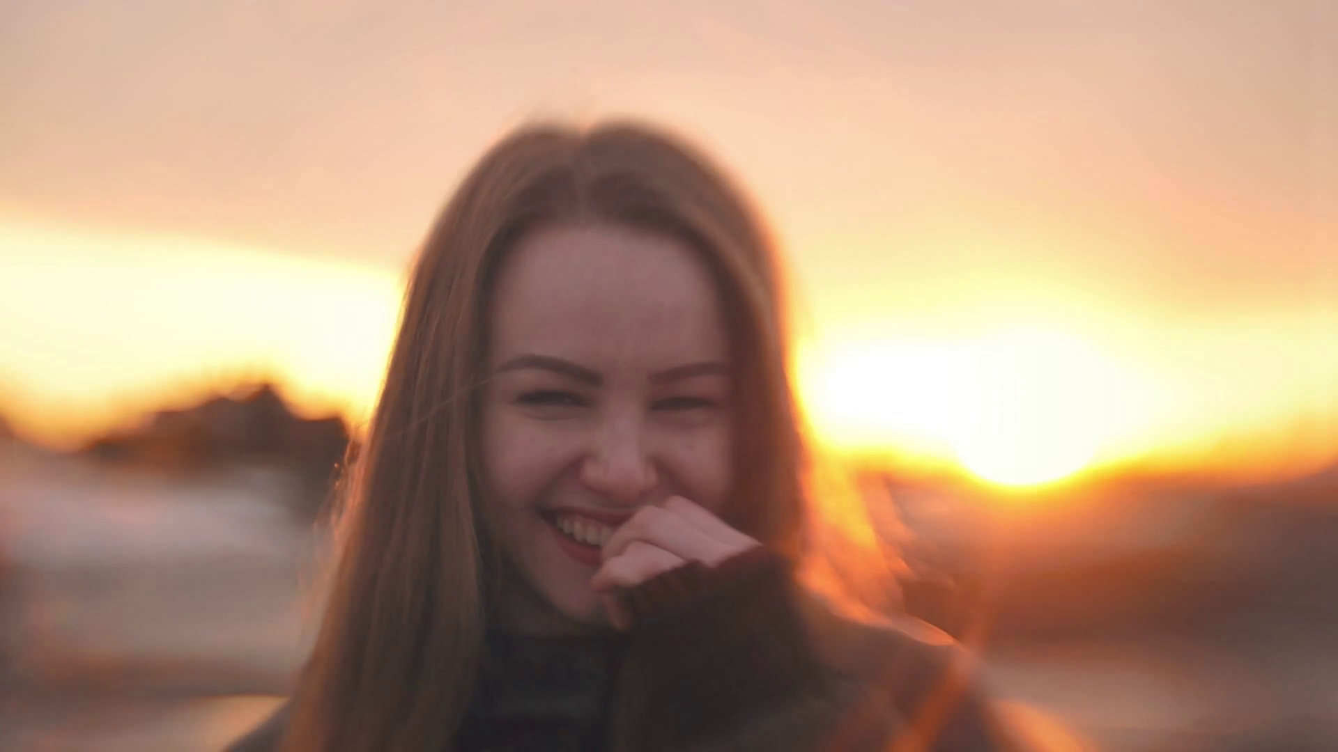 Smiling Young Woman At Sunset Stock Footage SBV-322692917 - Storyblocks