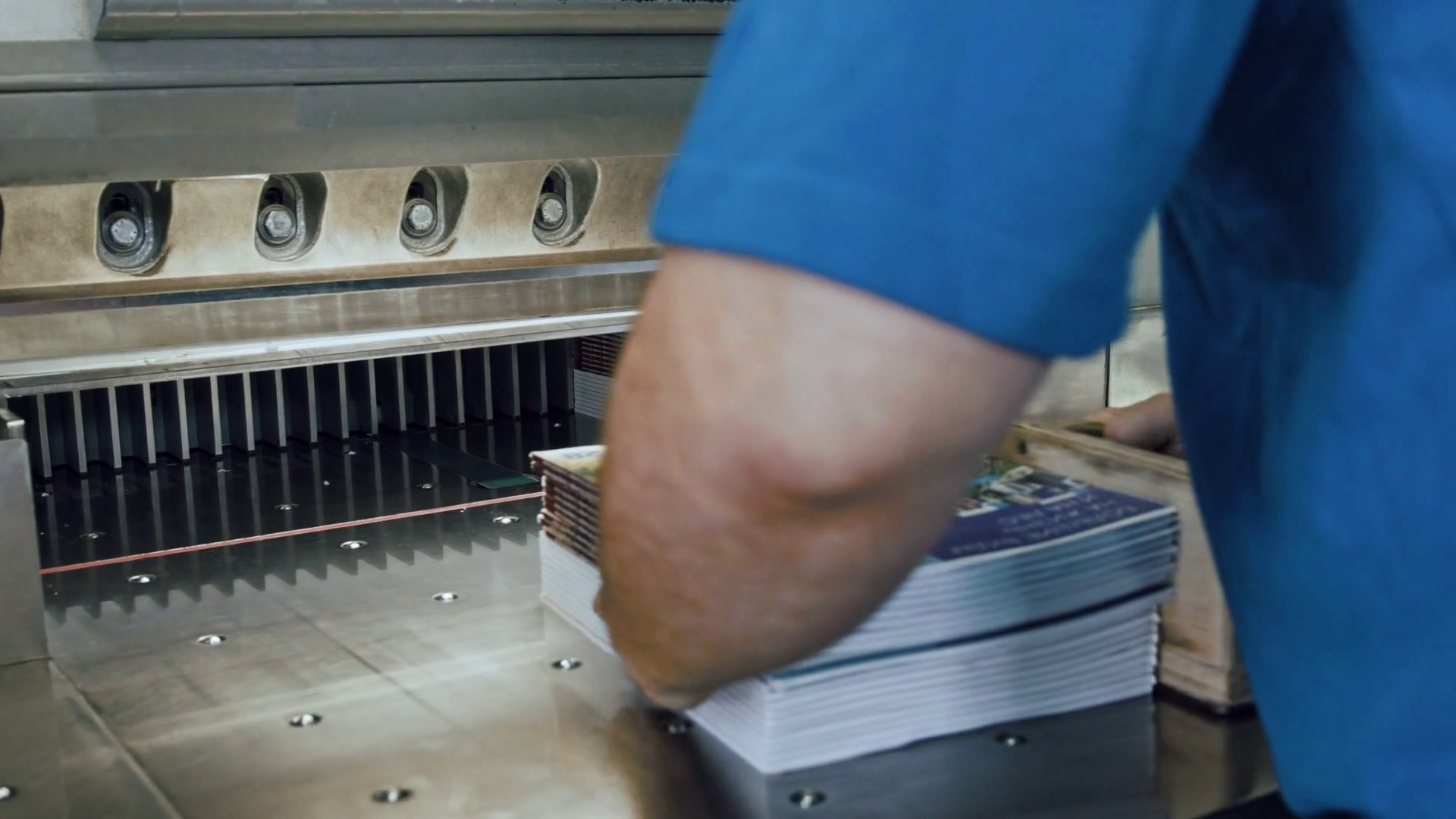 Printing Factory - Big Industrial Cutter Stock Footage SBV-314057581 ...