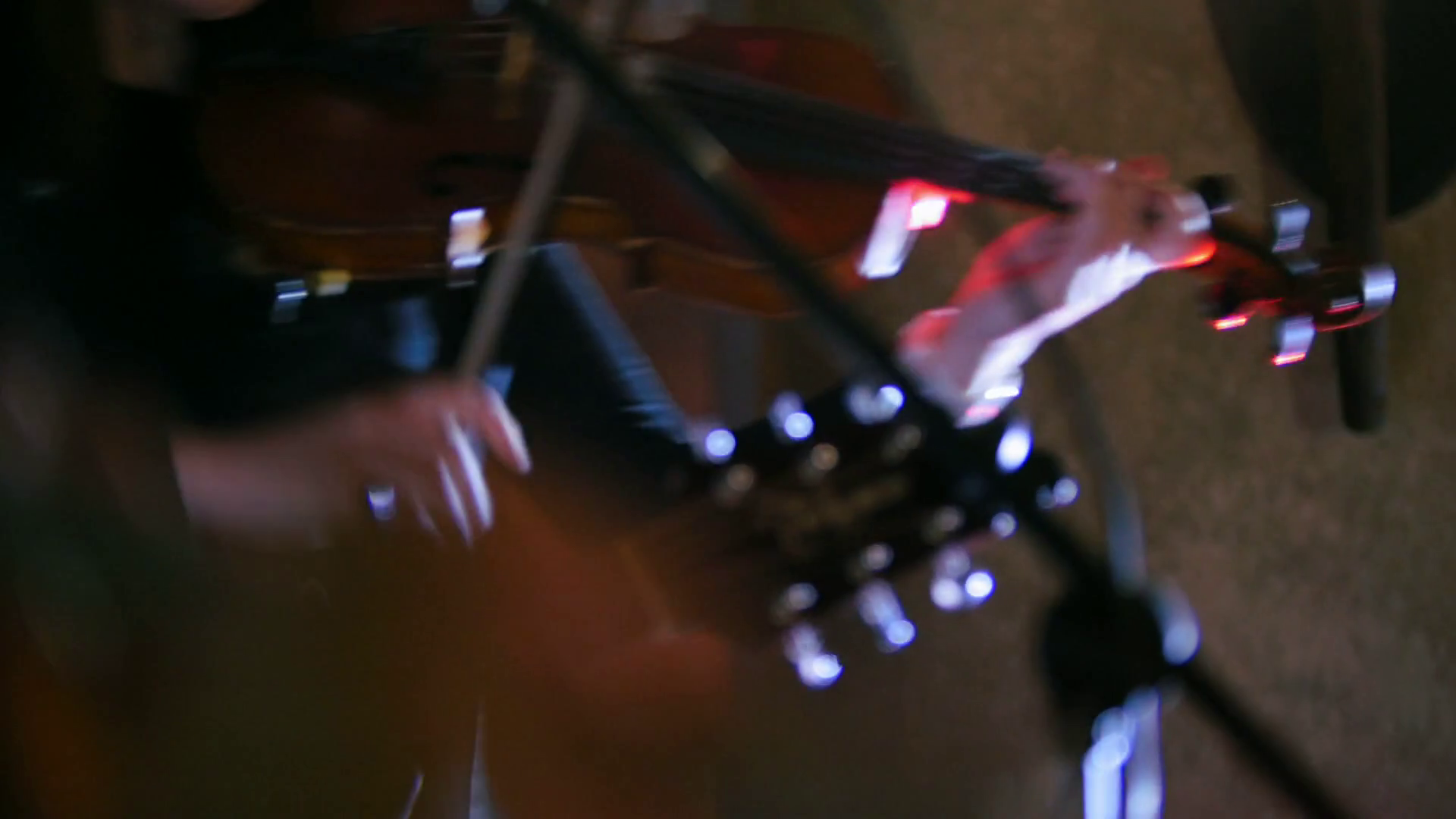 Rock Band - Woman Playing Violin At Rock Stock Footage SBV-313706692 ...