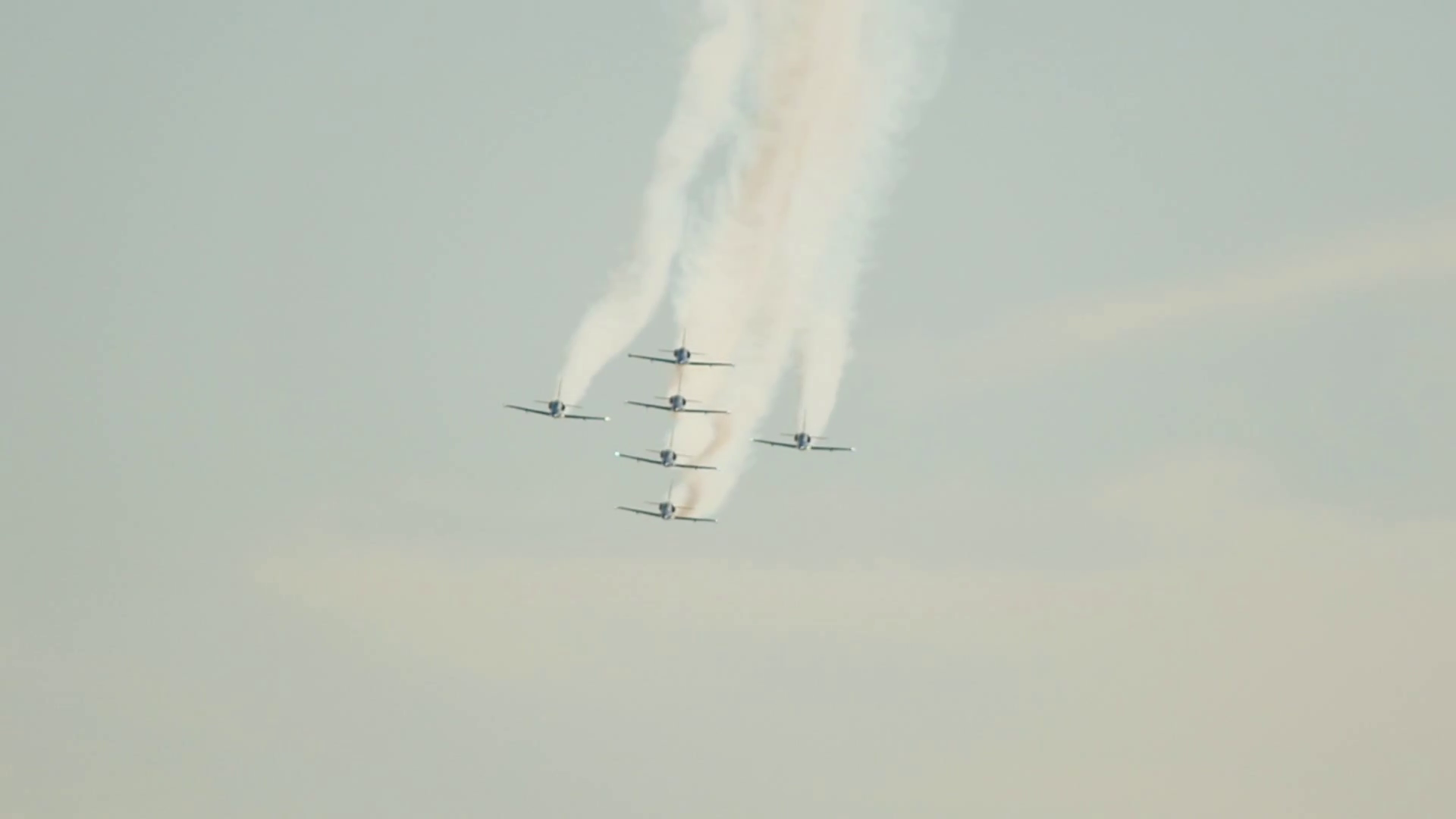 Six Military Fighter Jets Flying In Sky Stock Footage SBV-337654270 ...
