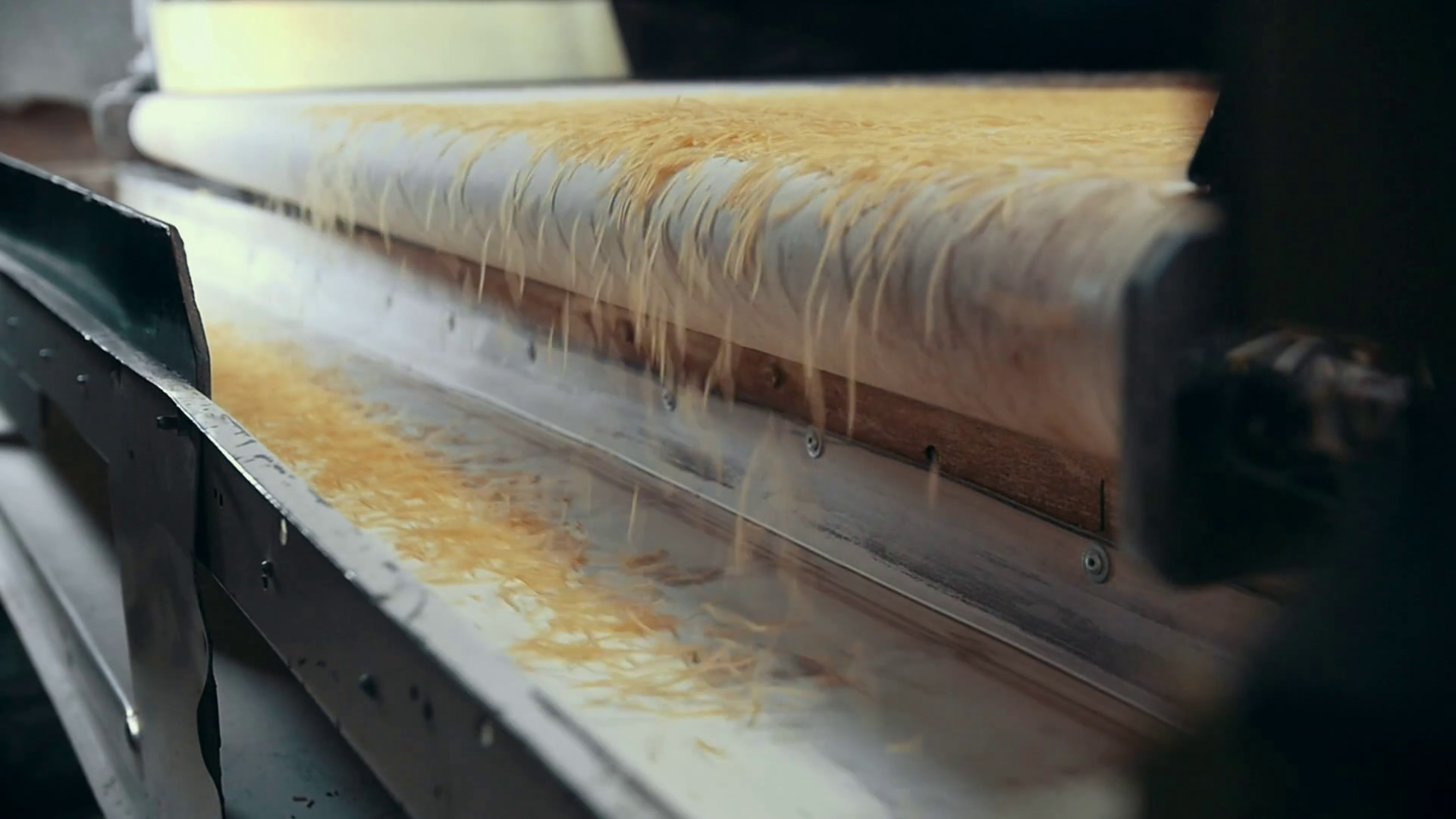 Slow-motion View Of Pasta Product Rolling On Stock Footage SBV ...