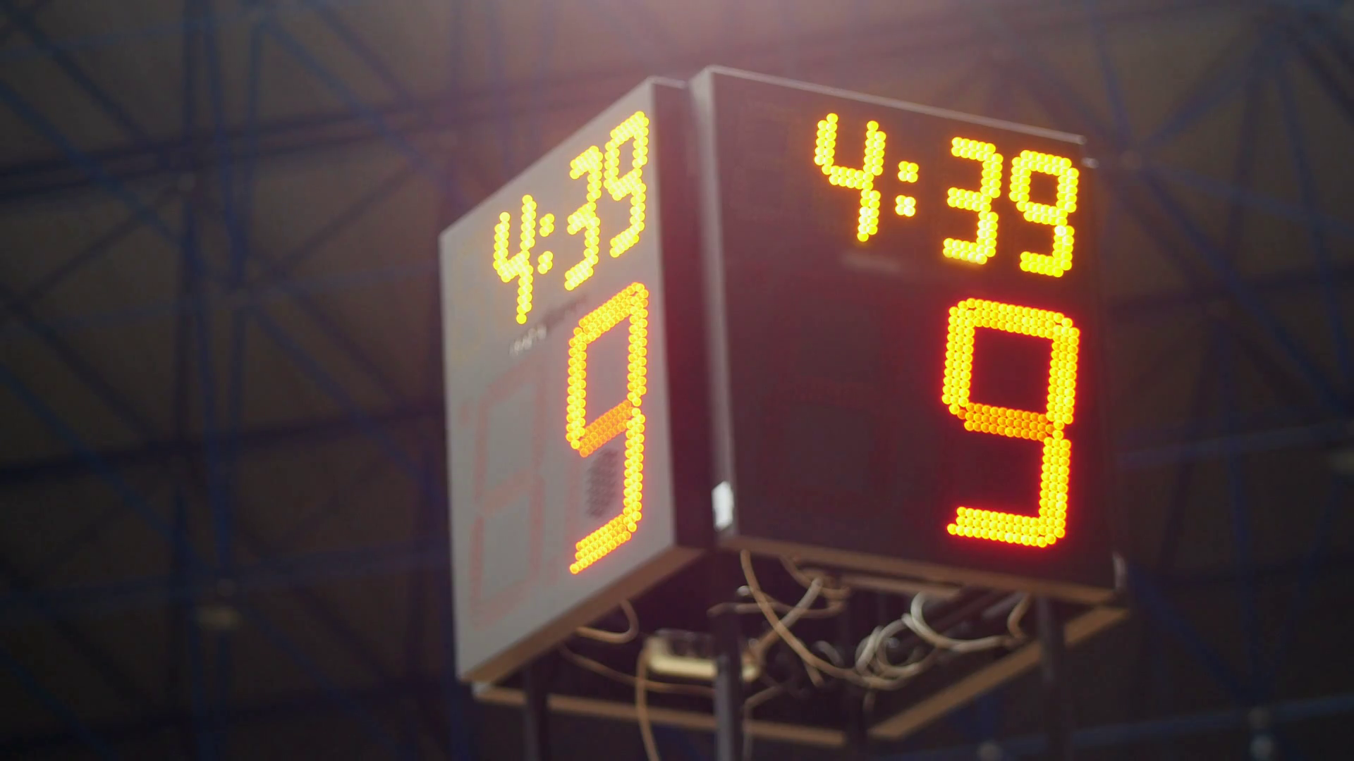 Sports Shot Clock Countdown Glowing Led Stock Footage SBV-330360435 ...