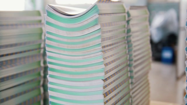 Pile Of Sheets On Work Desk Stock Footage: Royalty-Free Video Clips ...
