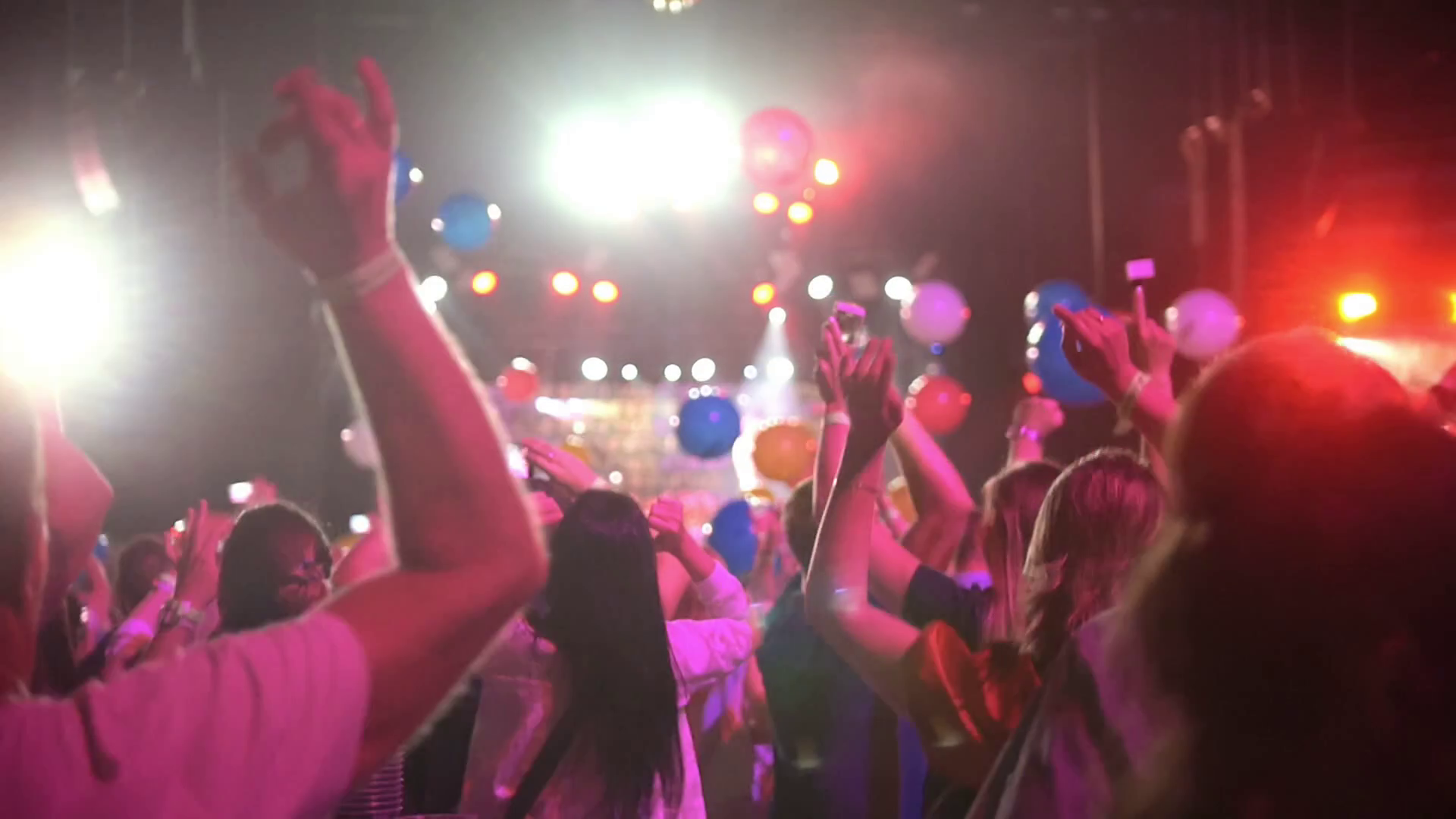 The Crowd Of Shadows Of People Dancing At Stock Footage SBV-325209912 ...