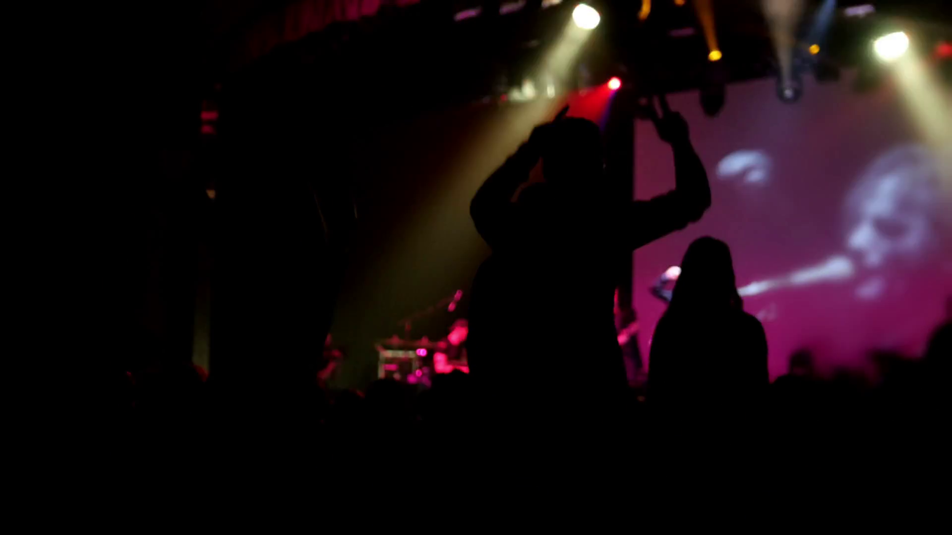 The Crowd Of Shadows Of People Dancing At Stock Footage SBV-315027373 ...