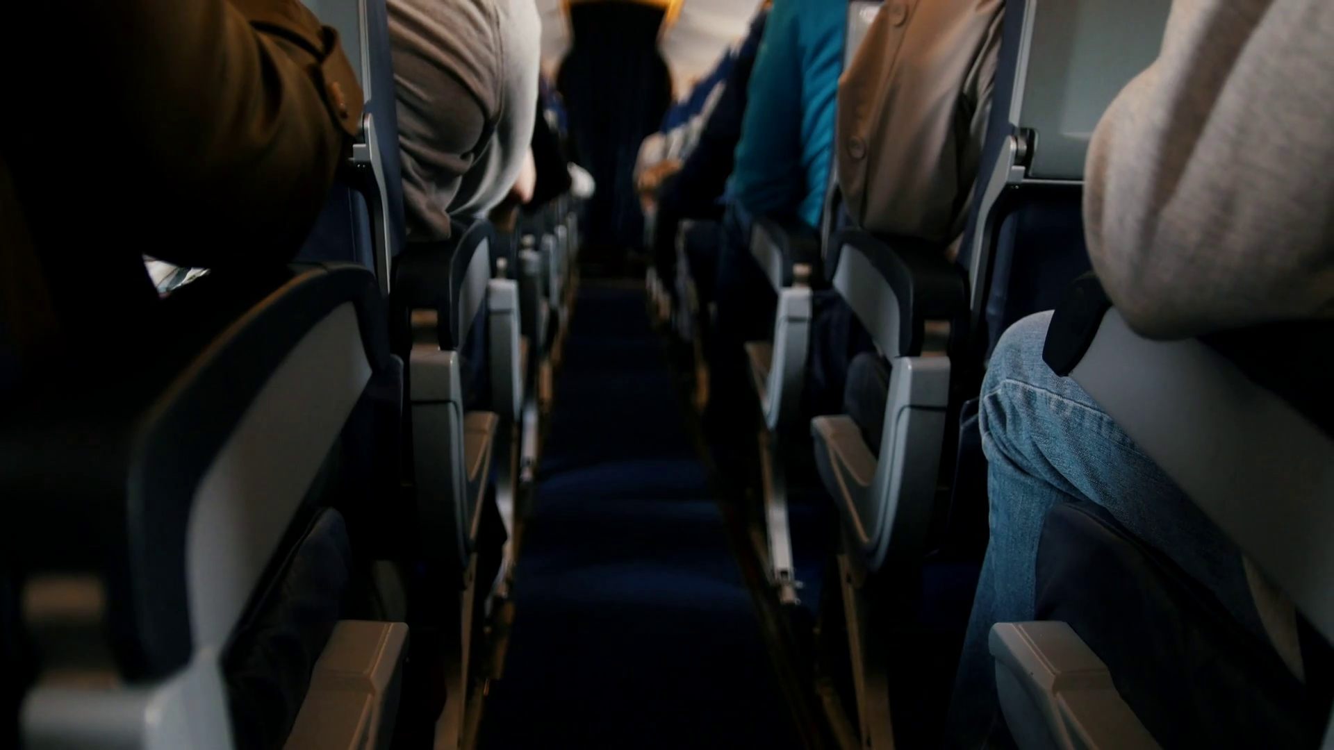 The Passengers On Plane Ready Take Off Stock Footage SBV-316155955 ...