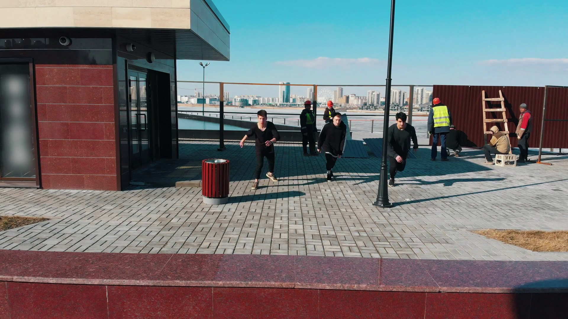 Three Athletic Young Men Overcoming Stock Footage SBV-334174063 ...