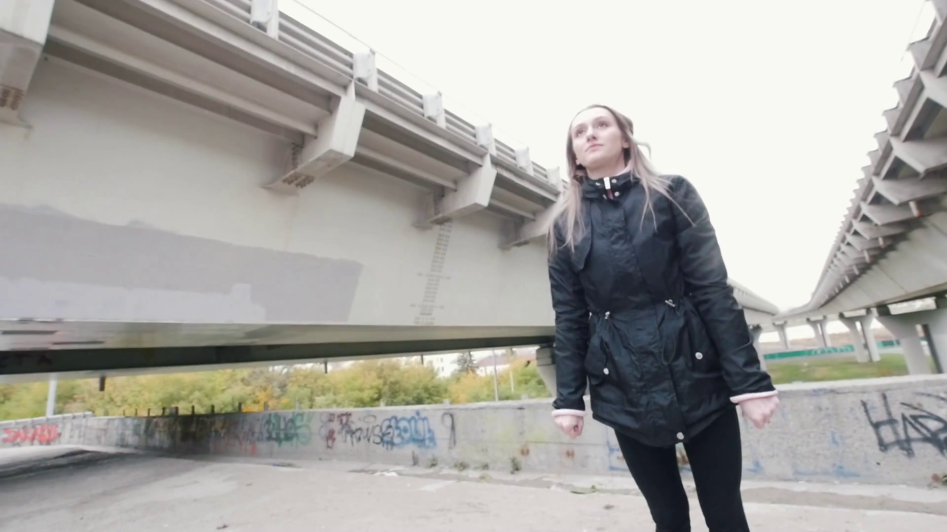 Young Acrobatic Girl Performing Split Jumping Stock Footage SBV ...