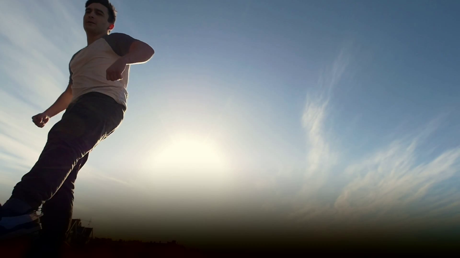 Young Male Parkour Tricker Jumper Performs Stock Footage SBV-322827591 ...
