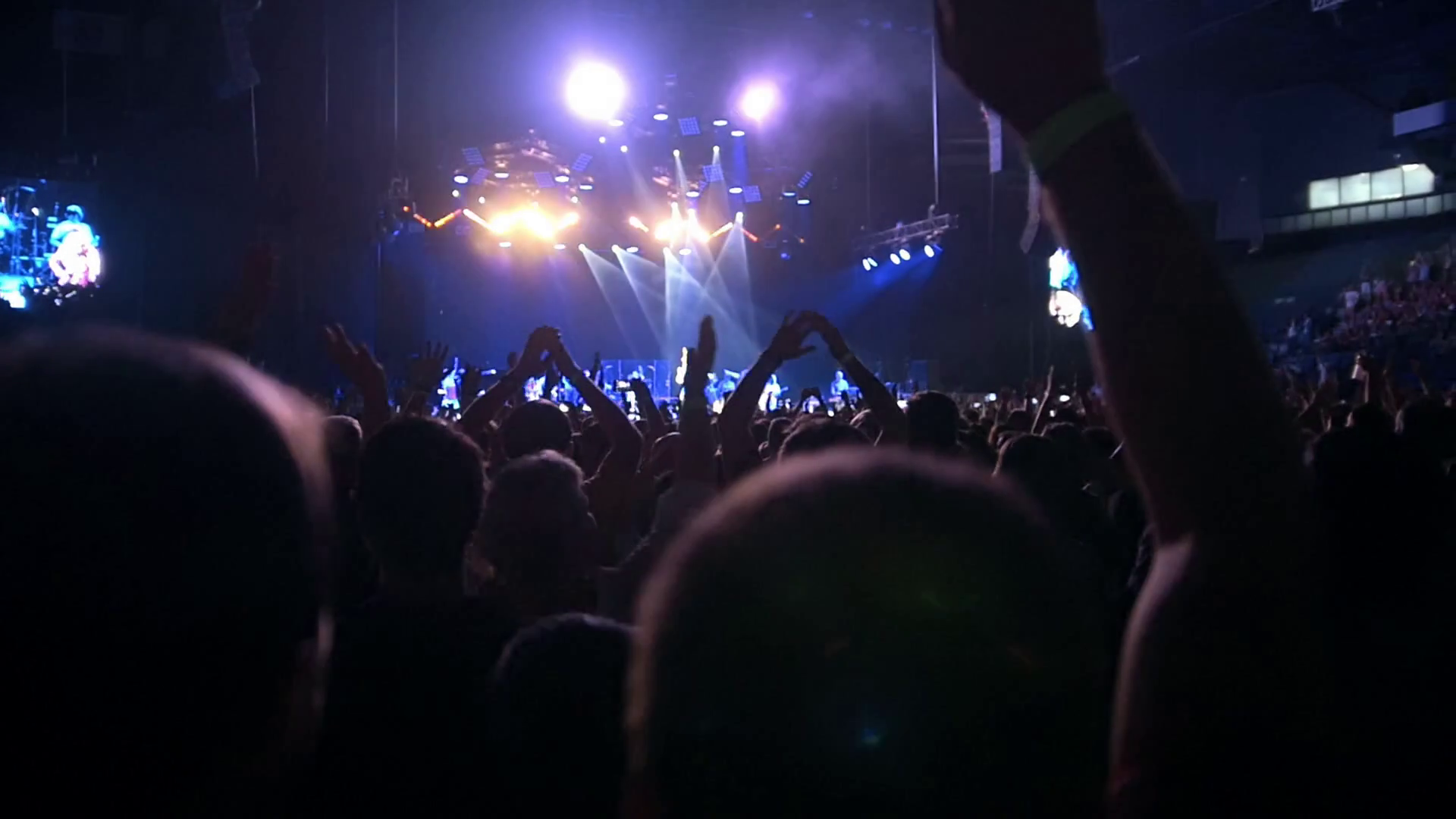 Youth Dancing At Rock Concert Slow-motion Stock Footage SBV-324809296 ...