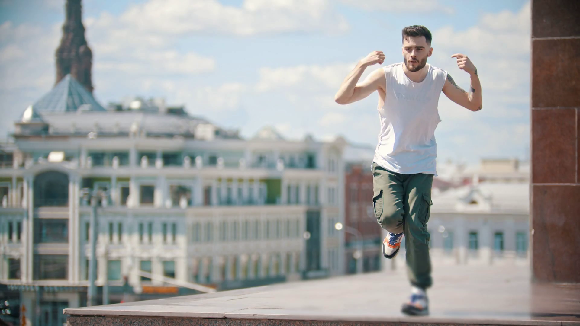 Stylish Man Showcasing Freestyle Dance In Stock Footage SBV-336487779 ...