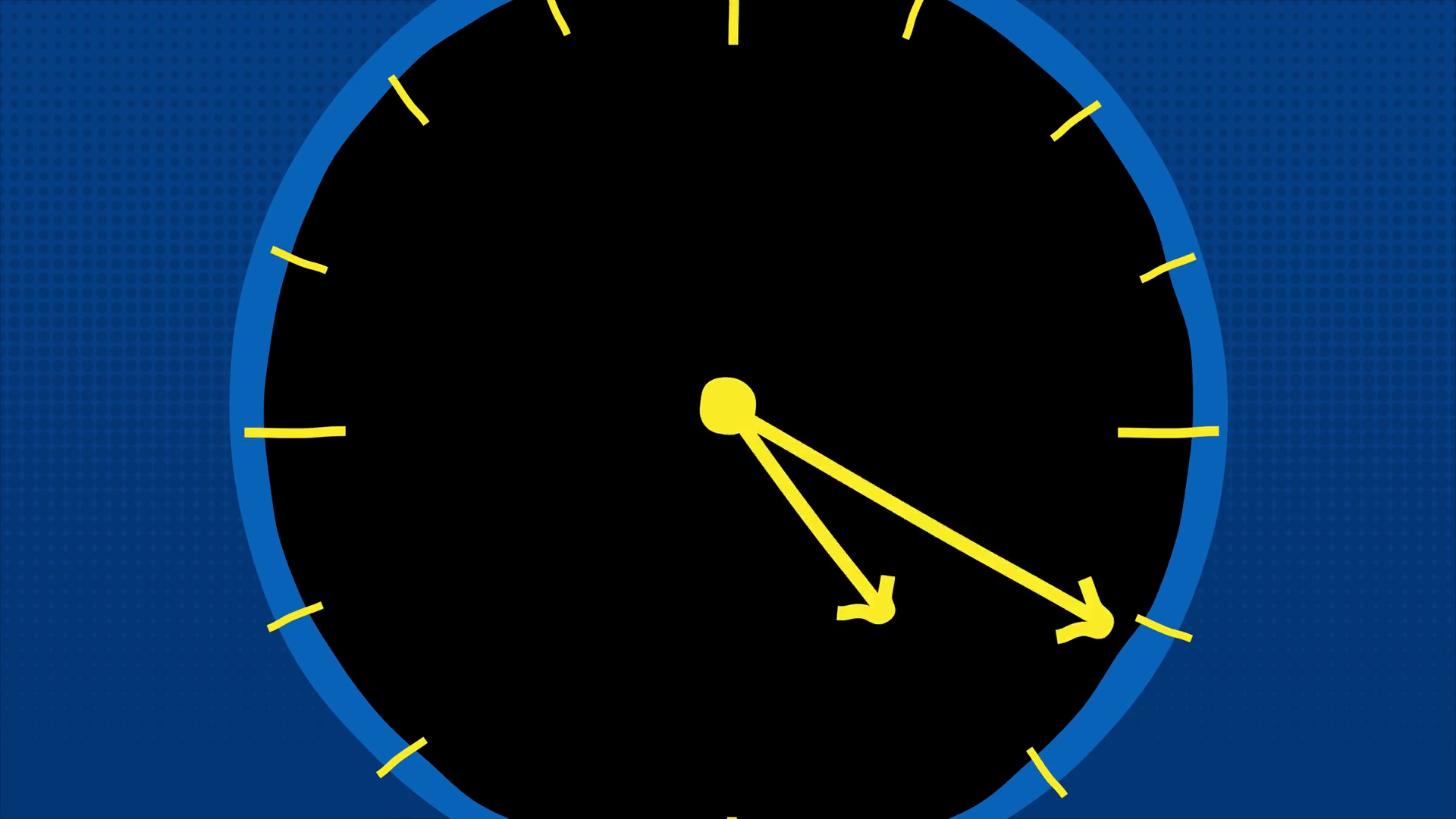 Flat Design Cartoon Clock Frame Animation Stock Motion Graphics SBV ...