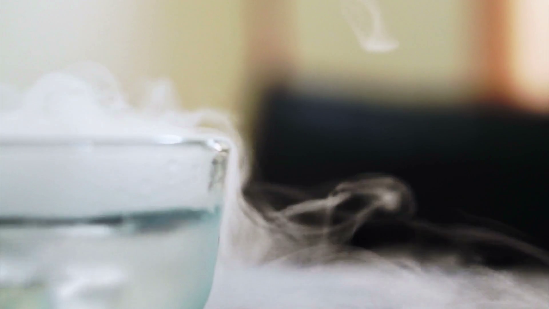 Boiling Dry Ice In Water With Overflowing Stock Footage SBV-304415098 ...