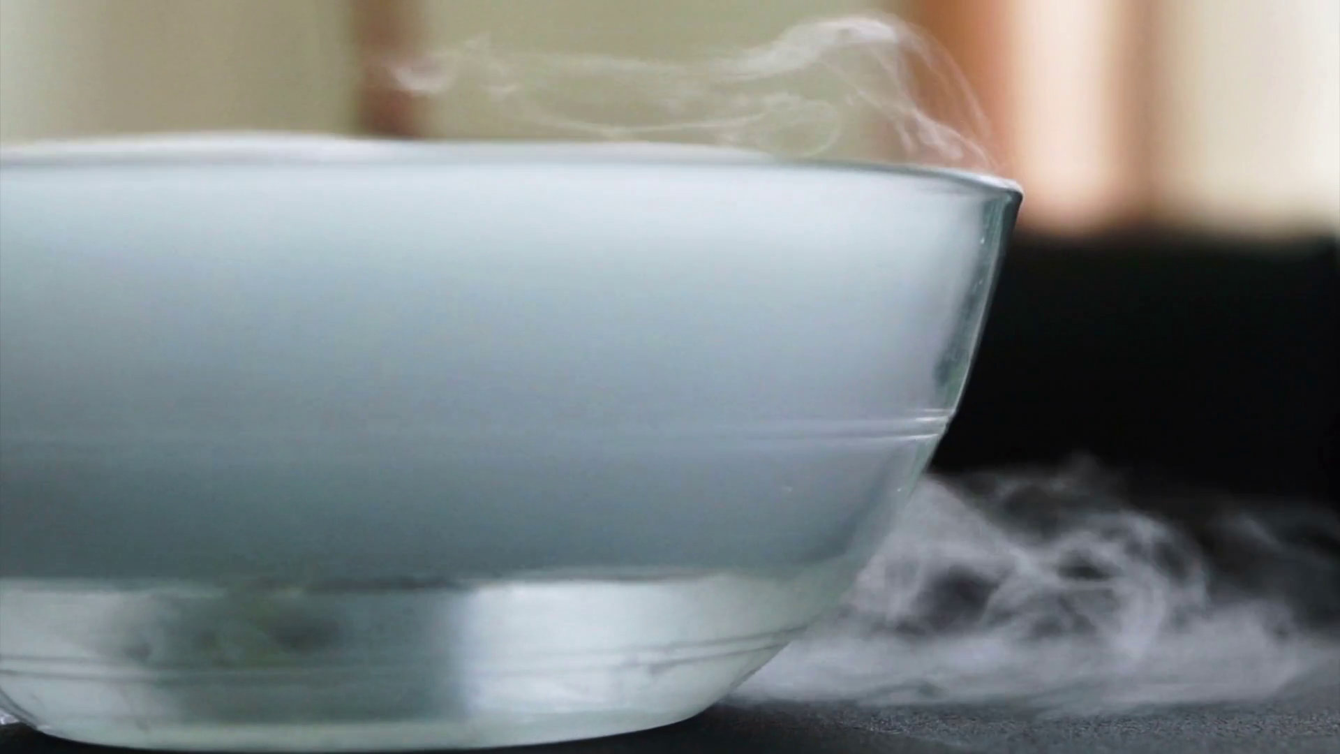 Boiling Dry Ice In Water With Overflowing Stock Footage SBV-304411881 ...