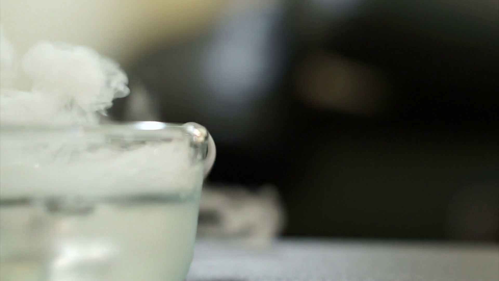 Boiling Dry Ice In Water With Overflowing Stock Footage SBV-304415105 ...
