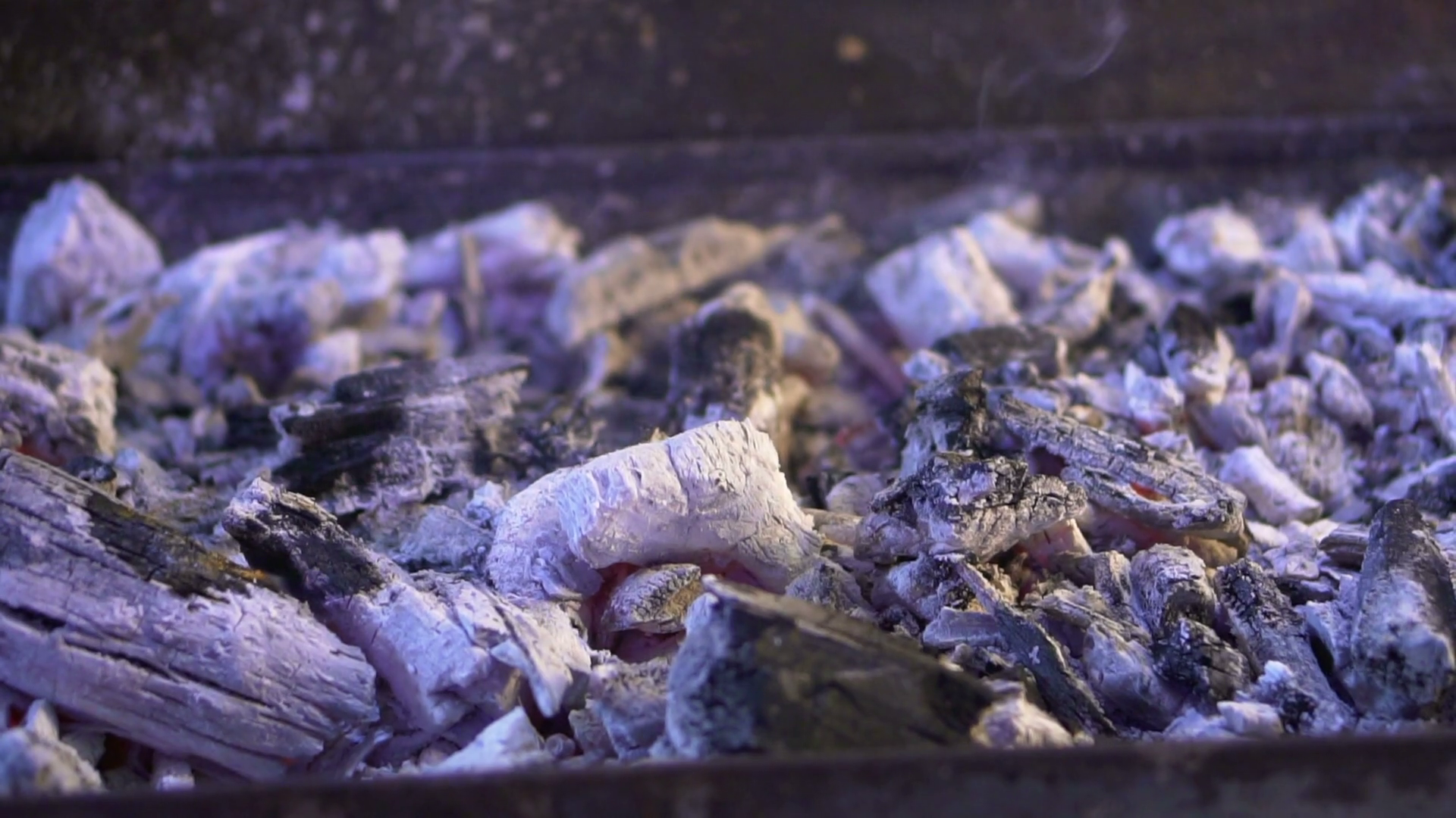 Slow Motion Smoke From Burnt Charcoal Ashes Stock Footage SBV-312966223 ...