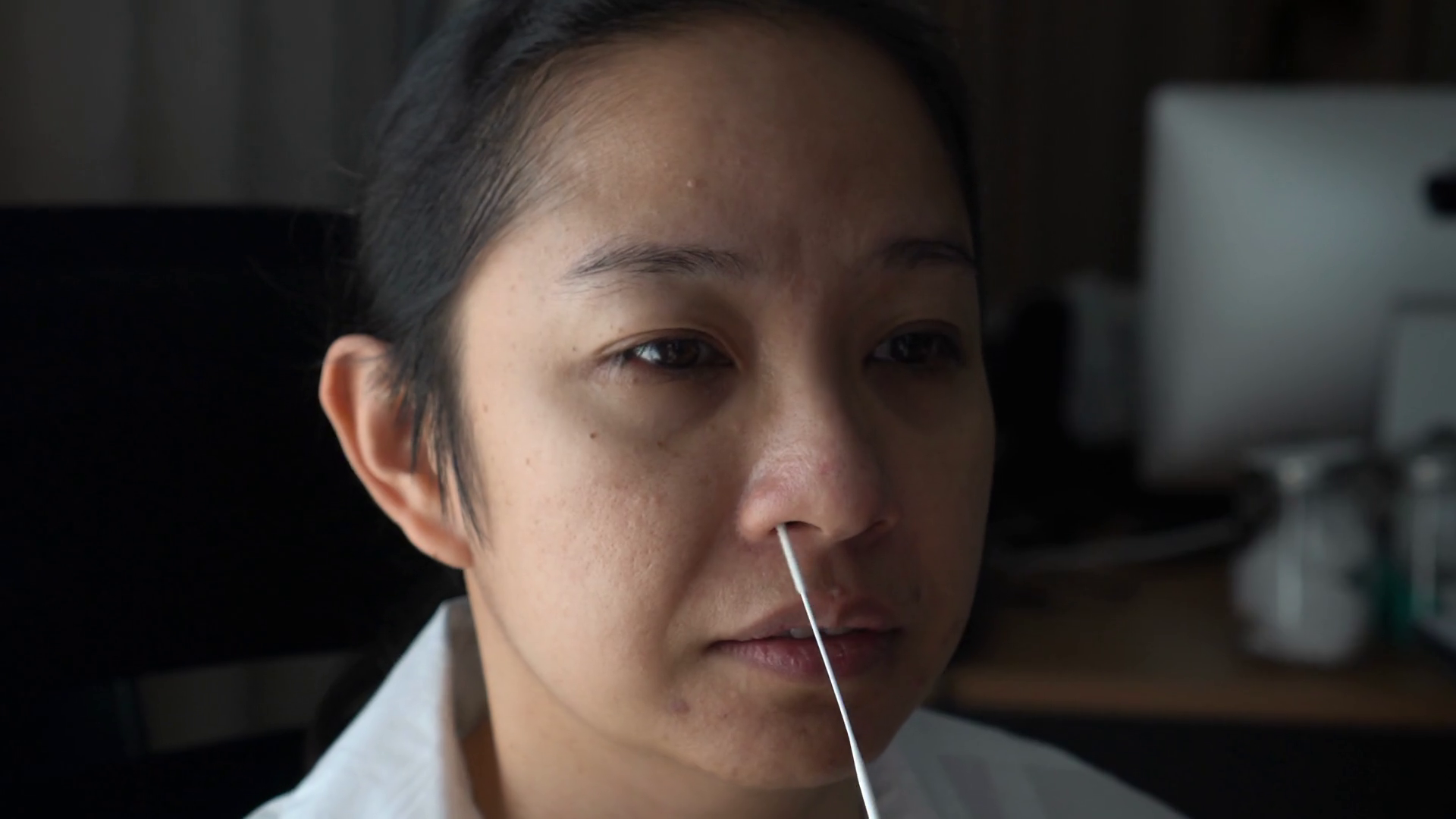 Asian Adult Woman Tear Crying Reaction From Stock Footage SBV-347794659 ...