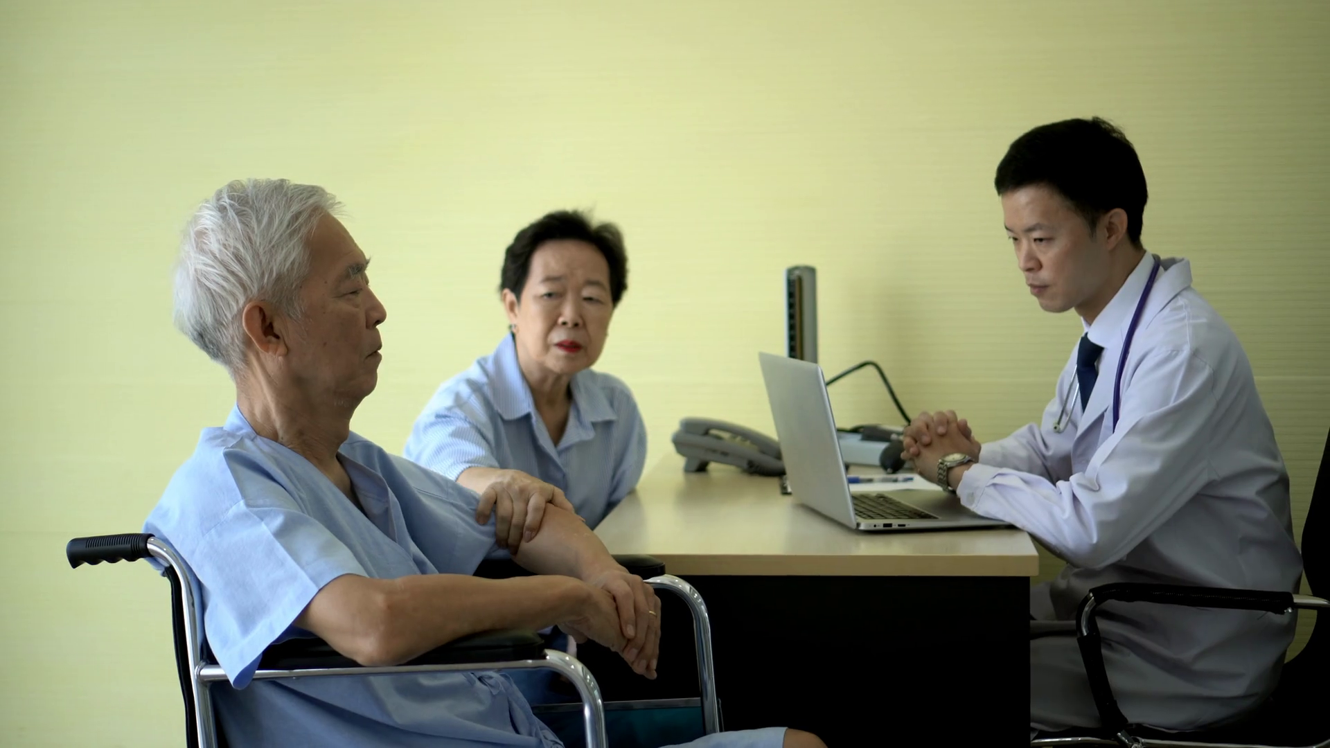 Asian Doctor Told Bad News Bad Health Stock Footage SBV-348397497 ...