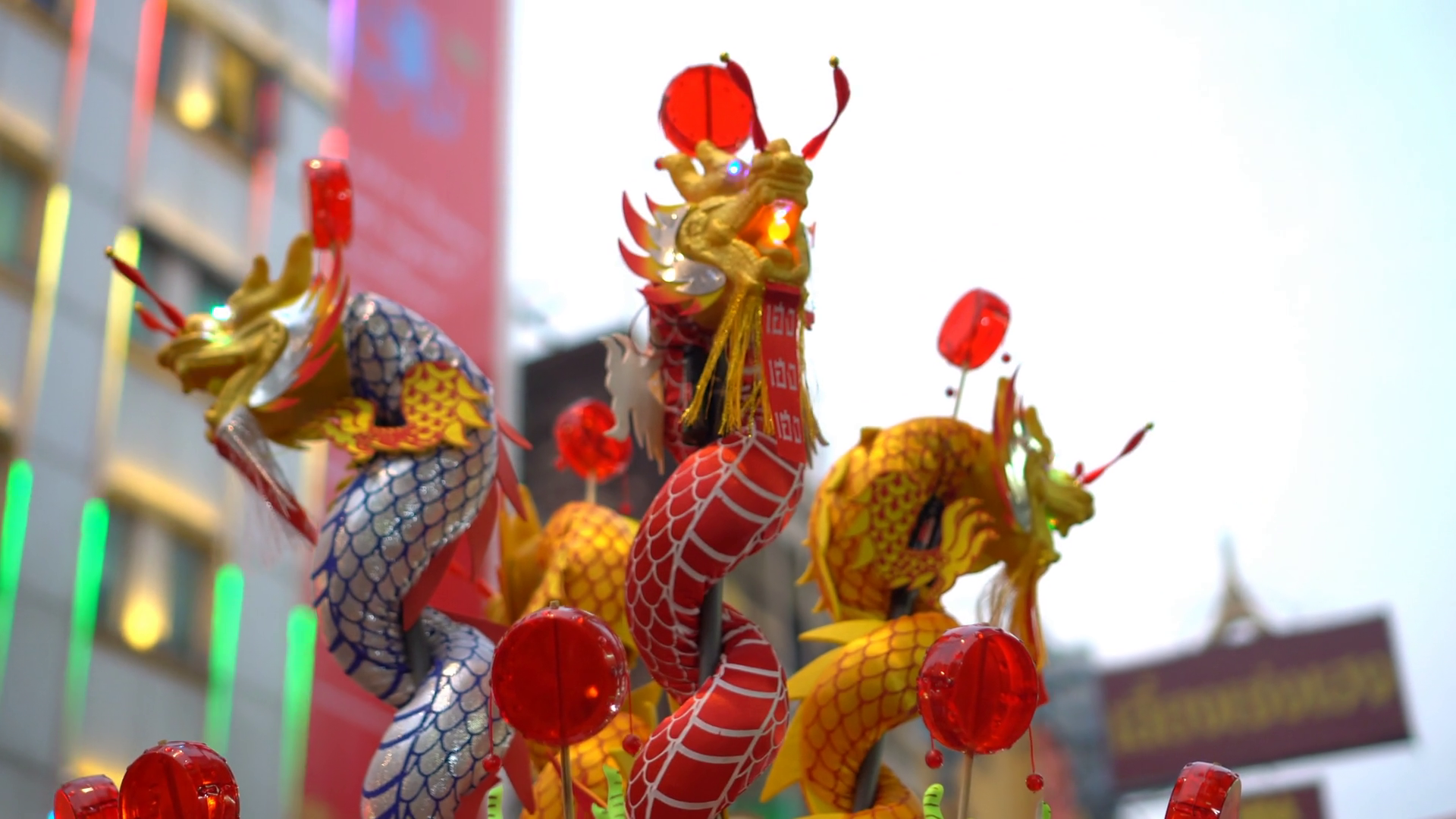 Chinese Dragon Hand Drum Puppet Toy Selling Stock Footage SBV-348735879 ...