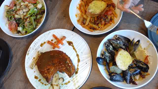 Food In Restaurant Stock Footage: Royalty-Free Video Clips - Storyblocks