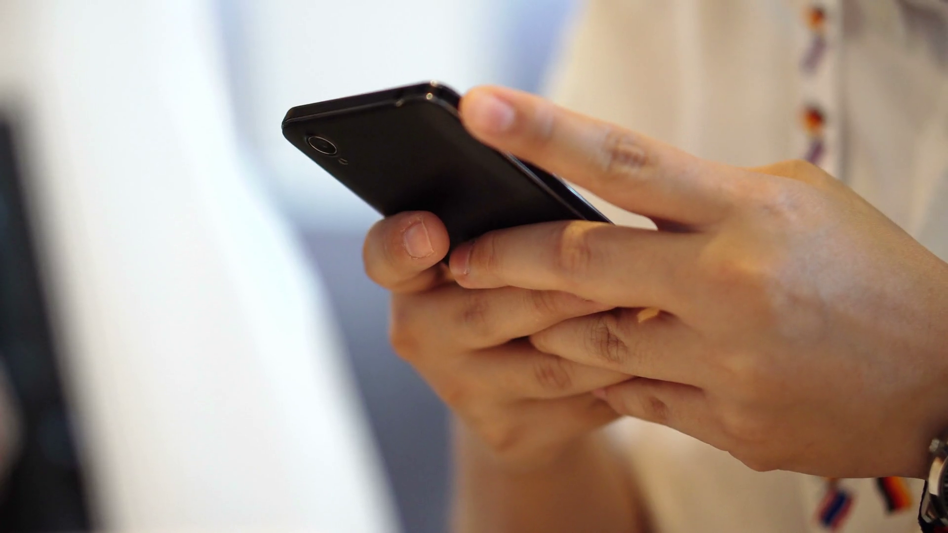 Hand Using Smart Phone Close Up Shot Stock Footage SBV-317134849 ...