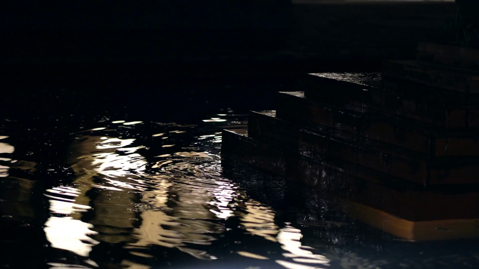 Overflow Fountain Old Vintage Brick Steps In Stock Footage SBV ...