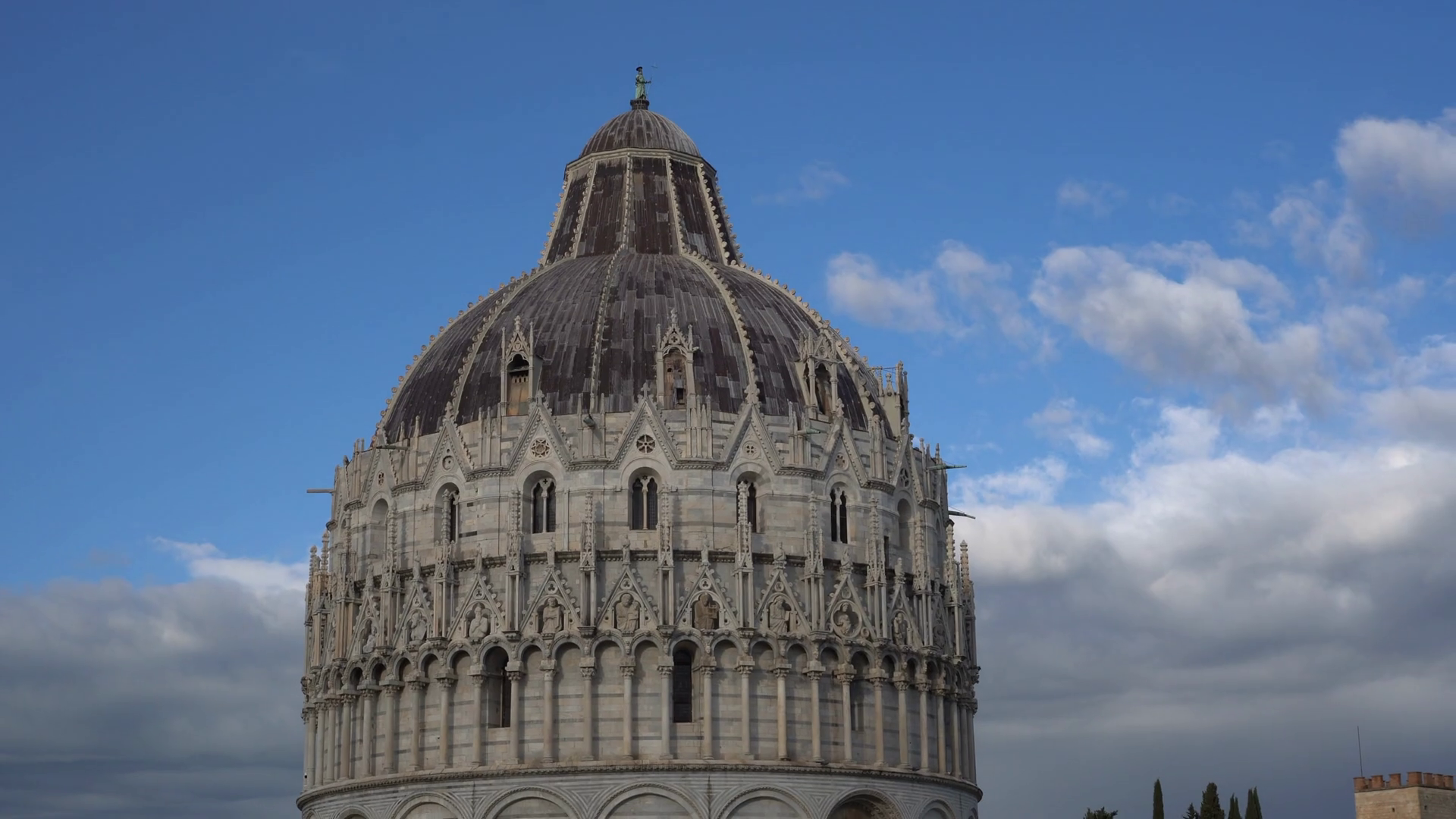 Pisa Italy 12 Dec 2022 Dome Of Leaning Tower Stock Footage SBV ...