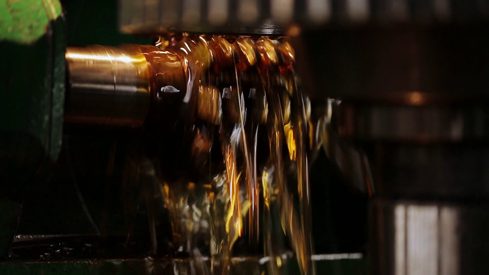 Grinding Machine Workpieces With Oil At Stock Footage SBV-306862209 ...