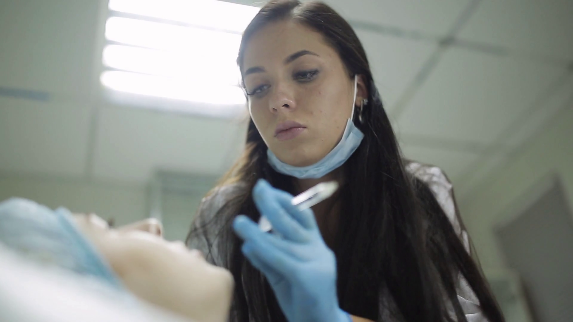 Beautician Make Injection Plastic Lips Young Stock Footage SBV-317378008 - Storyblocks