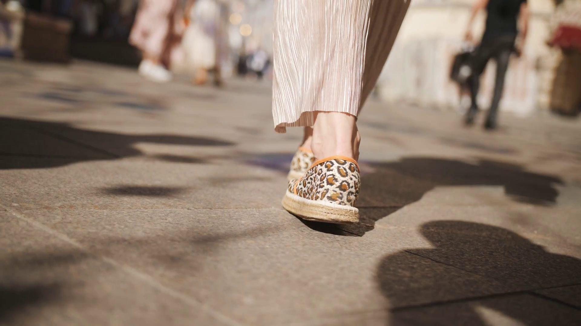 Close-up Of Feet Walking On Street Stock Footage SBV-338464091 ...