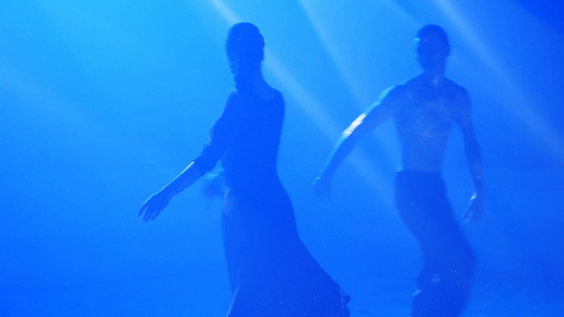 Dance In Water With Splashes In Beams Of Stock Footage SBV-320660941 ...