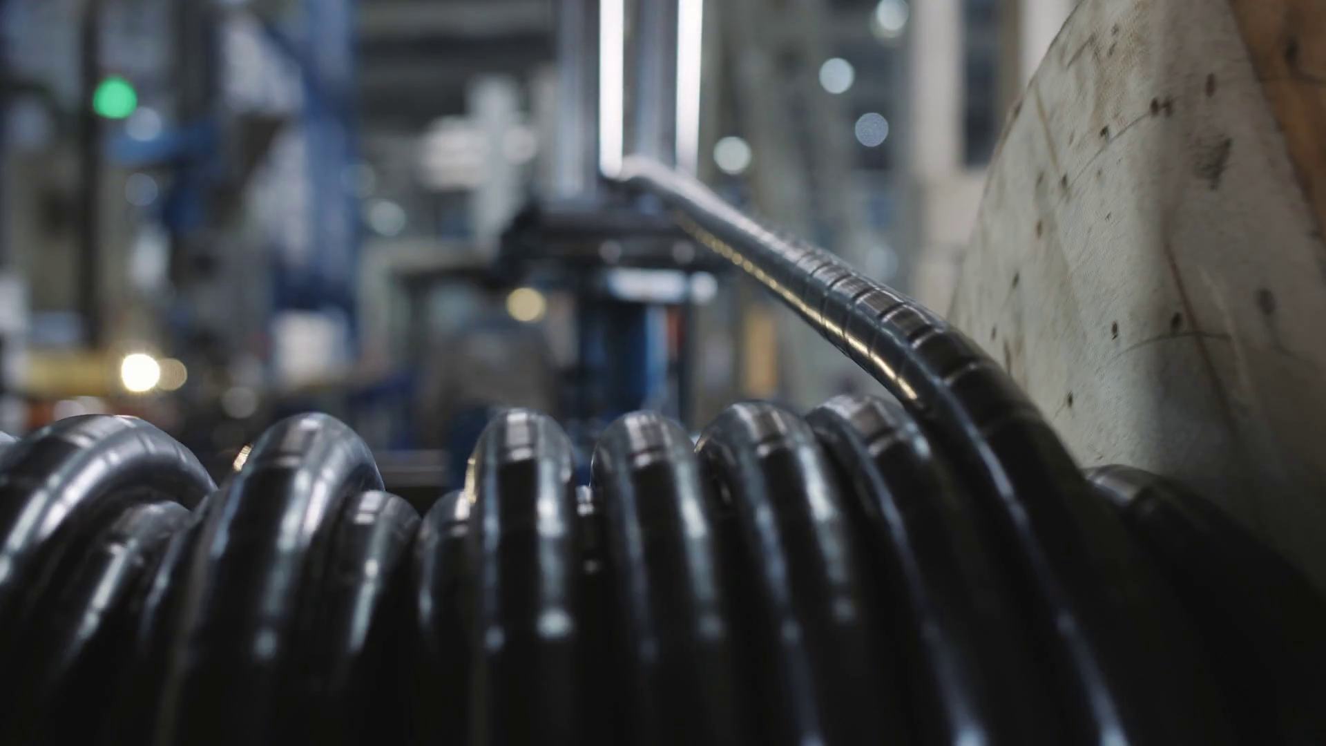 Manufacture Of Electric Cable Winding Thick Stock Footage SBV-346407014 ...