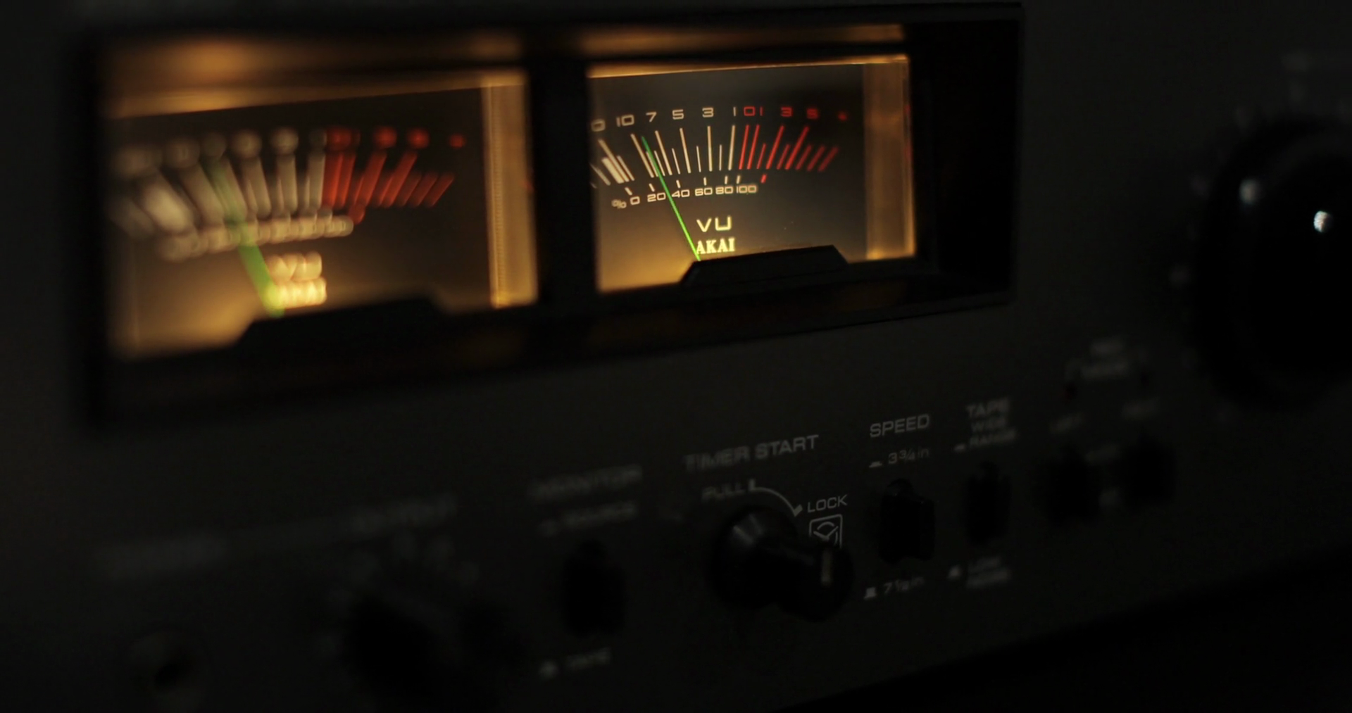 Vu Meters On Hi-fi Reel-to-reel Tape Stock Footage SBV-351700426 ...