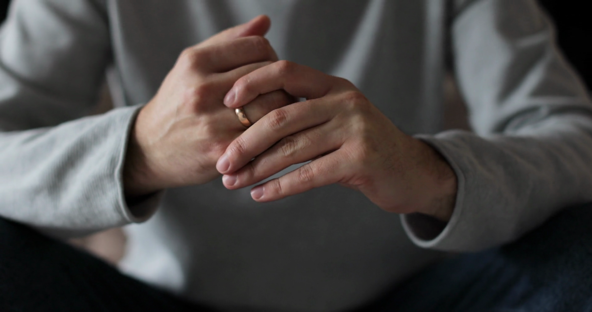 Man Wiggles Wedding Ring On Finger Man Stock Footage SBV-351818396 ...