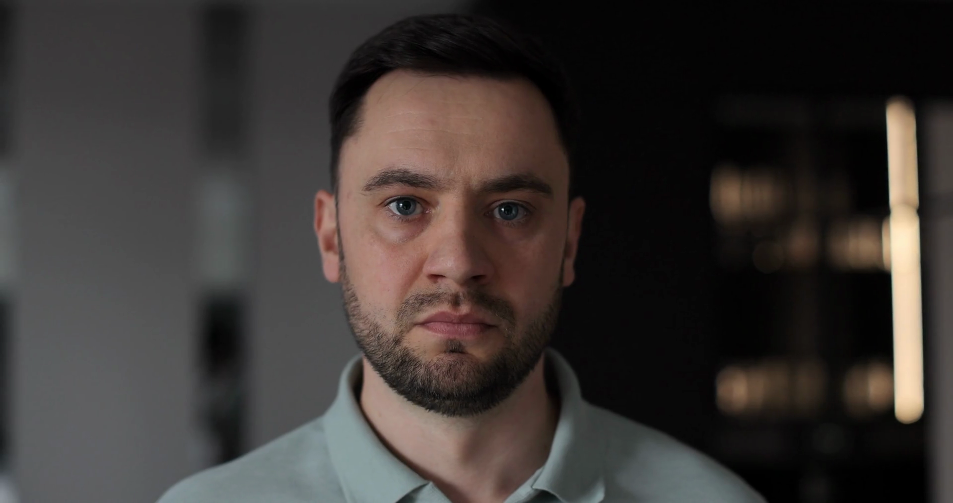 Man Looking At Camera Says Negative Shakes Stock Footage SBV-351818460 ...
