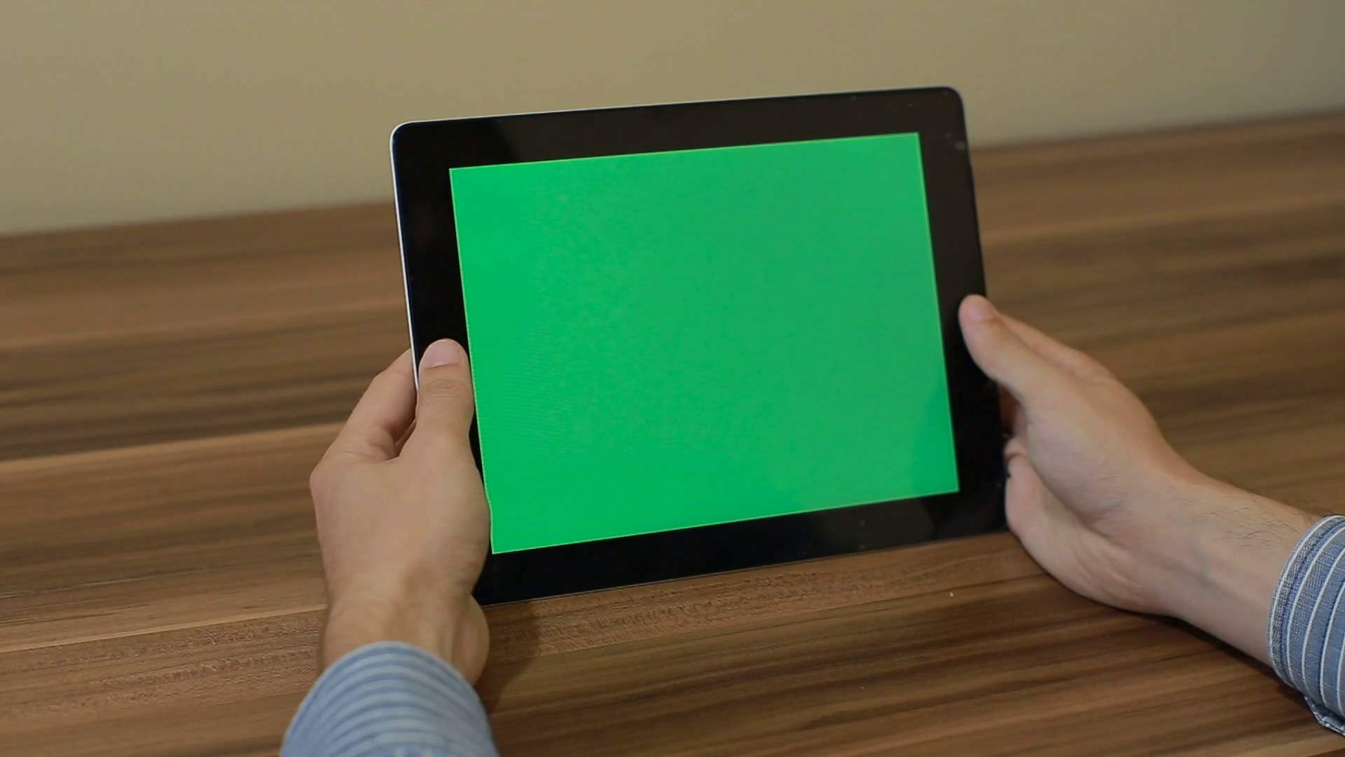 Man Using Horizontal Digital Tablet Tap Hand Stock Footage SBV ...