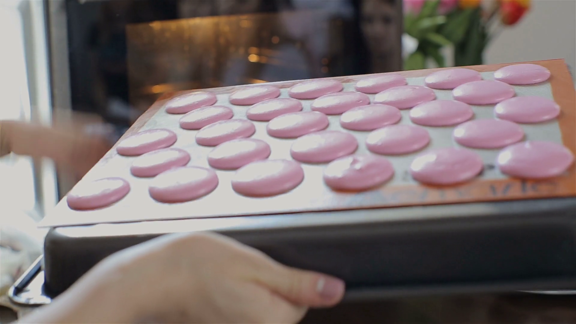 Process Of Making Pink Macaron Stock Footage SBV-306623622 - Storyblocks