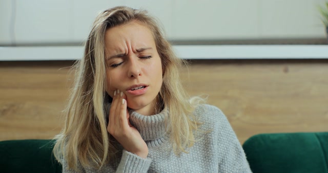 Toothache Woman Stock Footage: Royalty-Free Video Clips - Storyblocks
