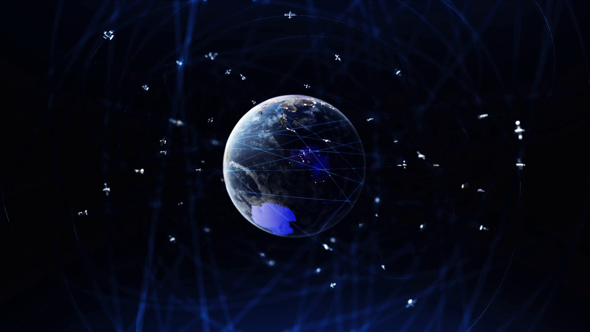 Internet Connection Satellites 3d Earth Stock Motion Graphics SBV ...