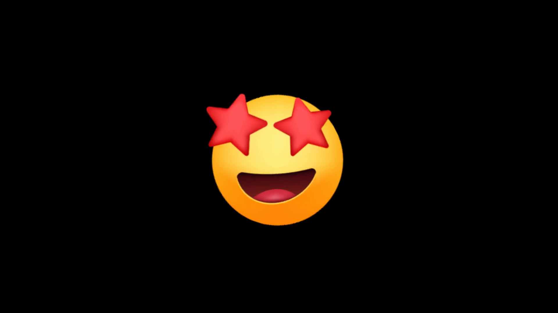 Star-struck Face Animated Emoji Emoticon Stock Motion Graphics SBV ...