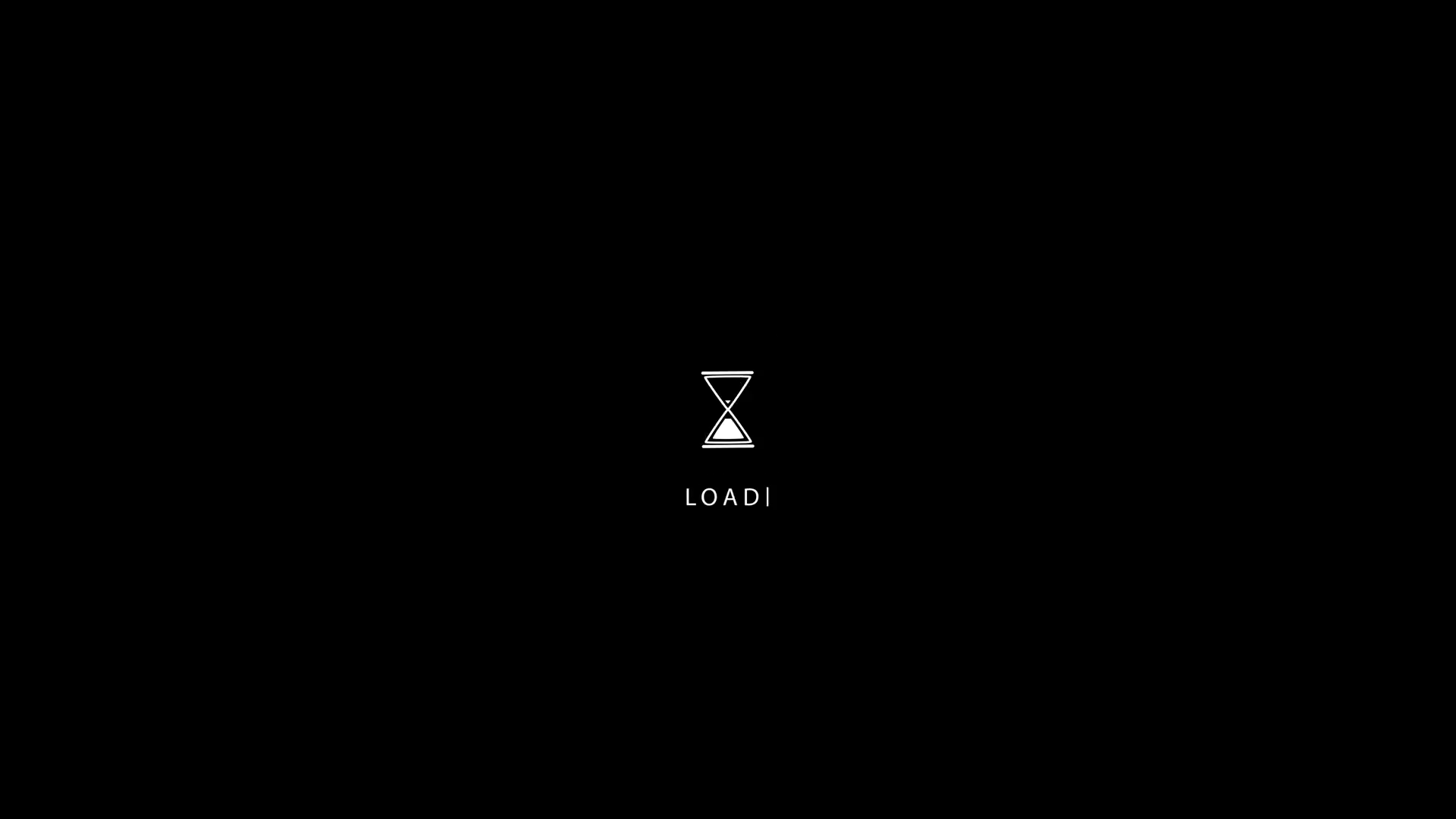 Spinning Hourglass Waiting Loading On Black Stock Motion Graphics SBV ...