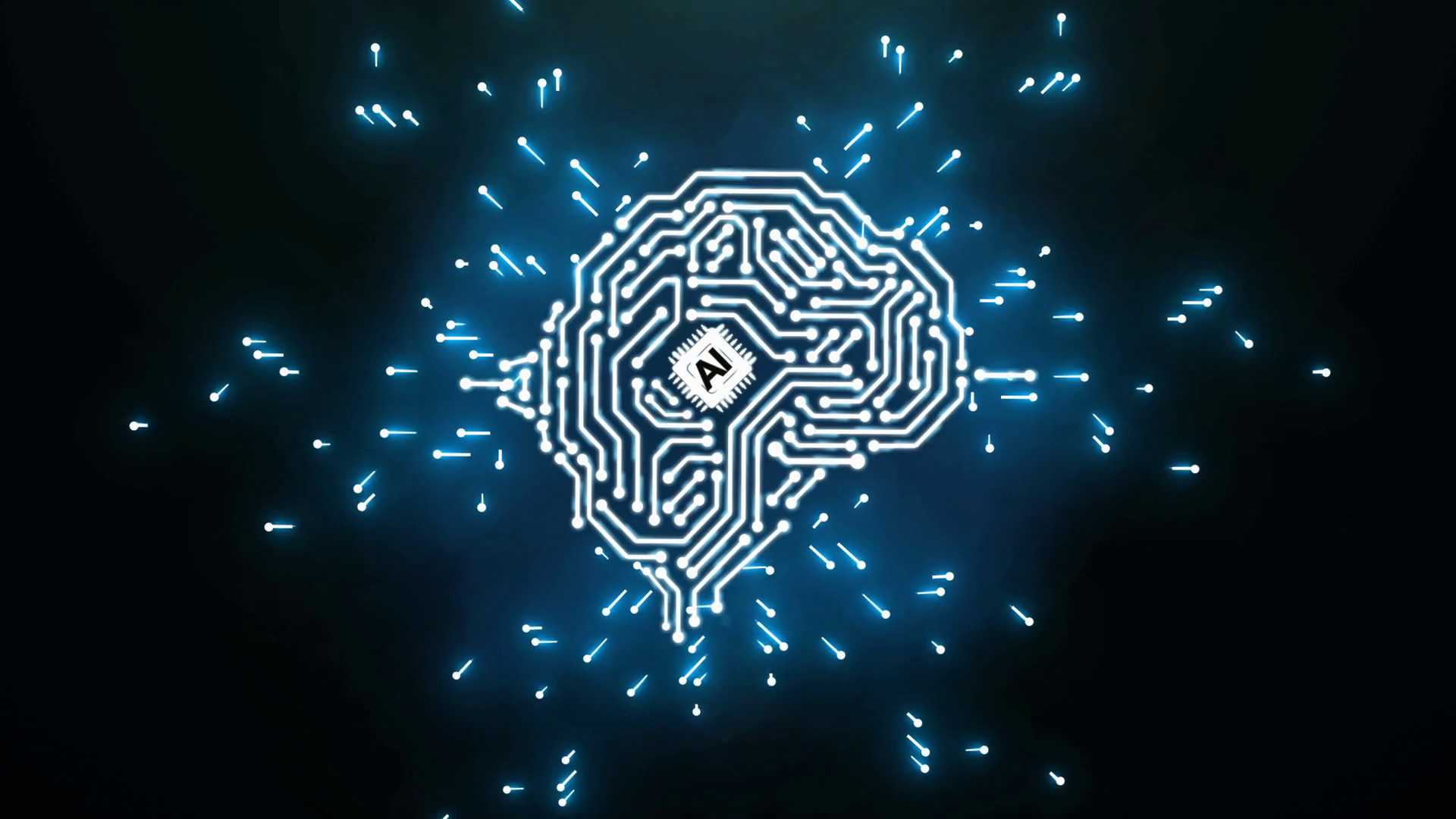 Artificial Intelligence Brain Animation Data Stock Motion Graphics SBV-348372314 - Storyblocks