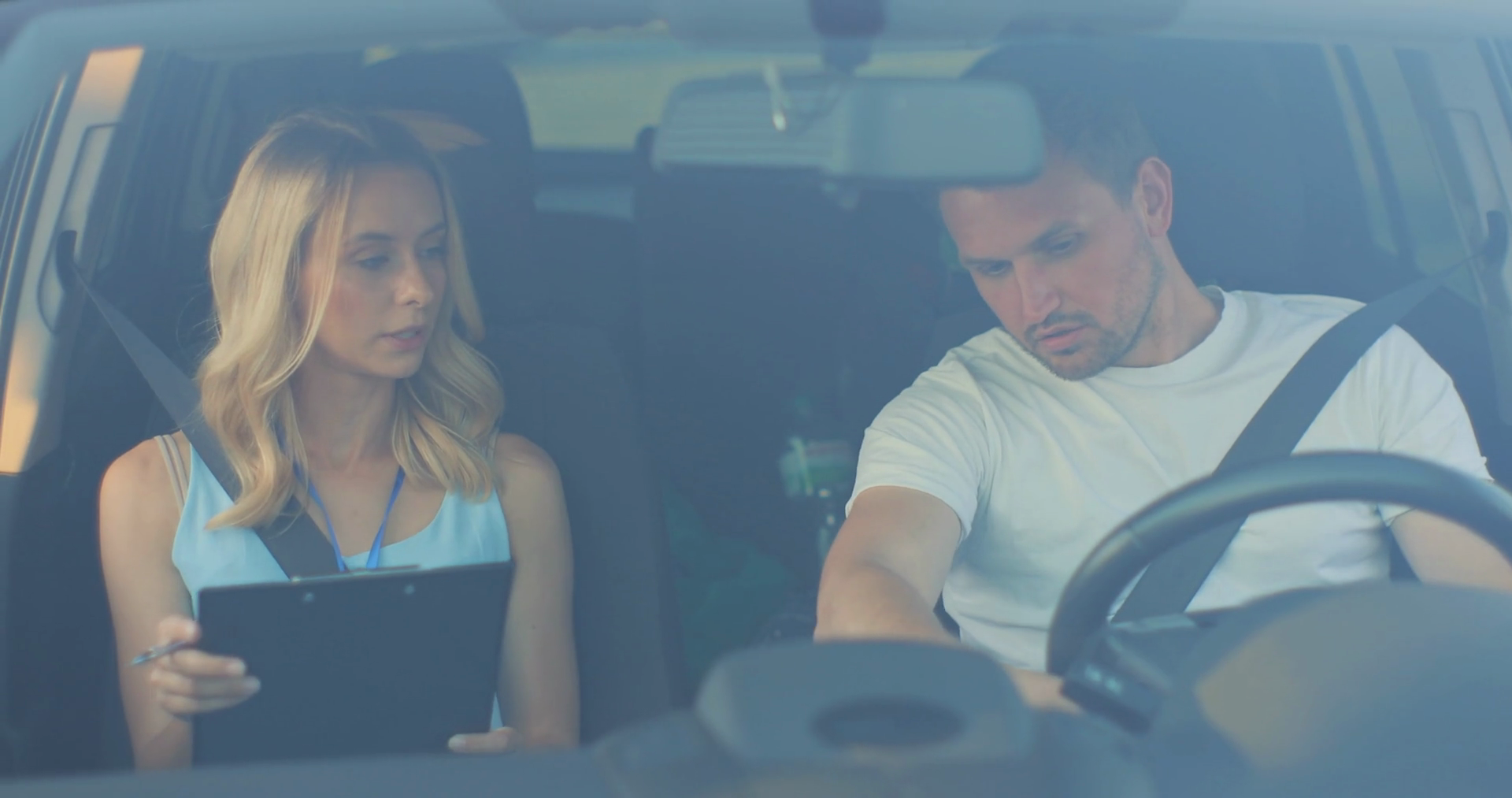 A Young Man Passed Driving Test Driver Stock Footage SBV-348425544 ...